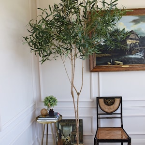Lollipop Faux Realistic Olive Tree , Artificial Large Potted Tree H ...
