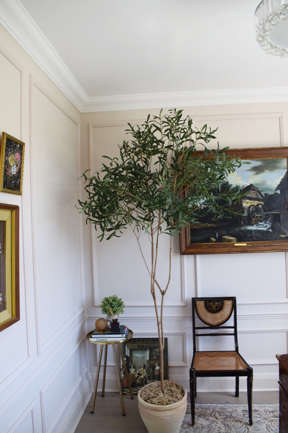 Lollipop Faux Realistic Olive Tree , Artificial Large Potted Tree H ...
