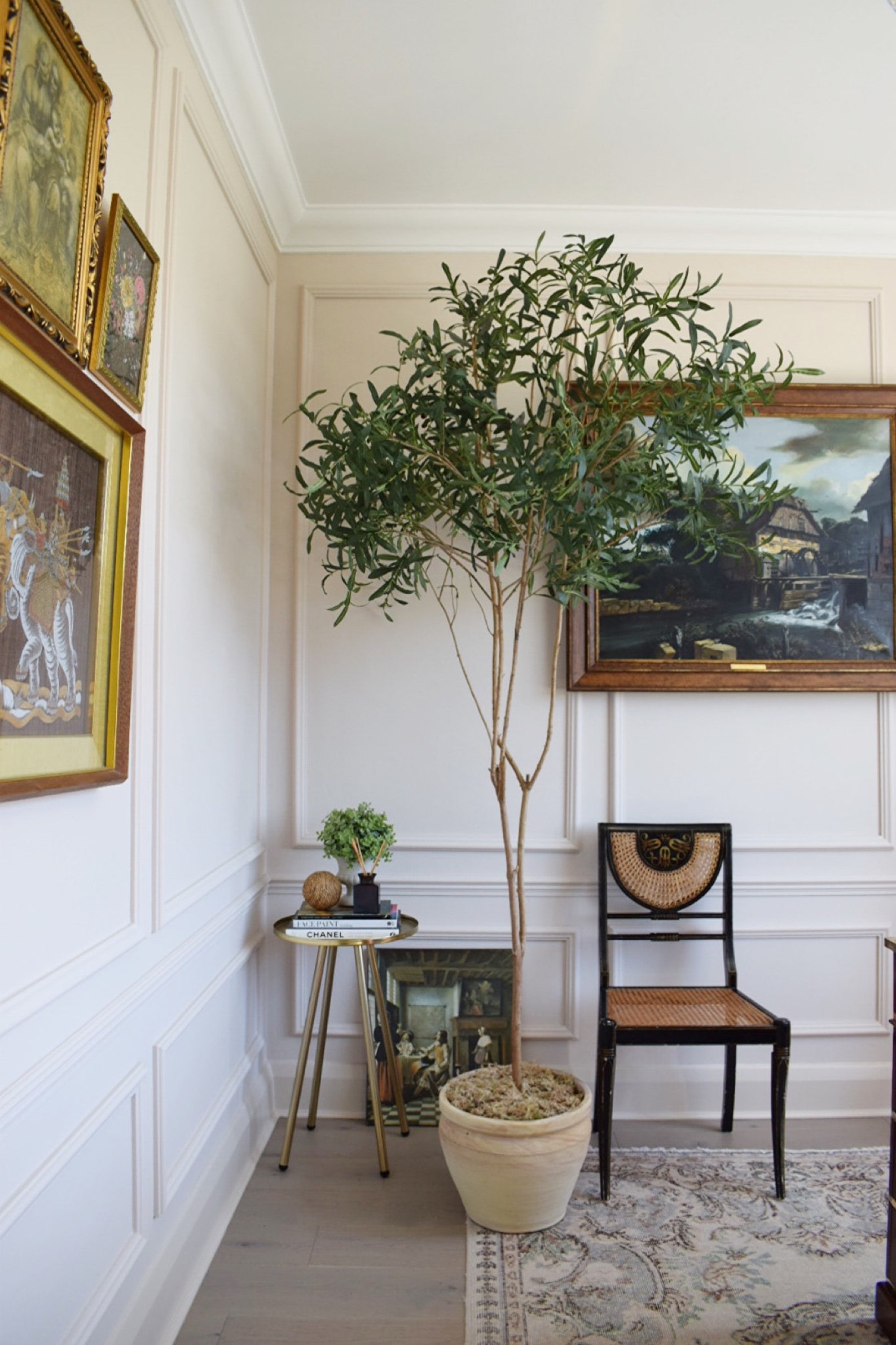 Lollipop Faux Realistic Olive Tree , Artificial Large Potted Tree H ...