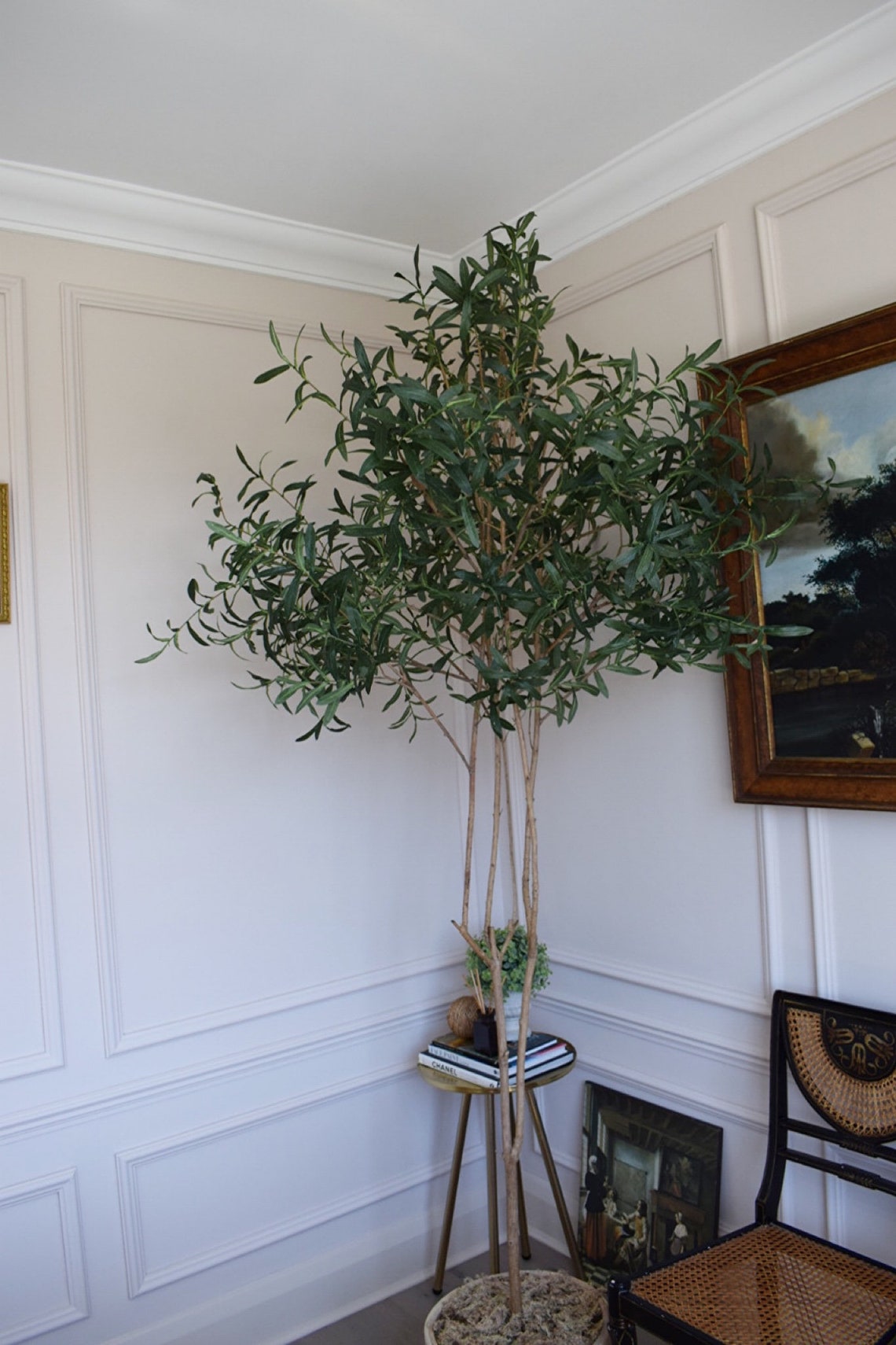 Lollipop Faux Realistic Olive Tree , Artificial Large Potted Tree H ...