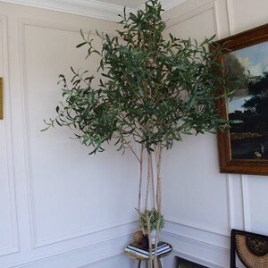 Lollipop Faux Realistic Olive Tree , Artificial Large Potted Tree H ...