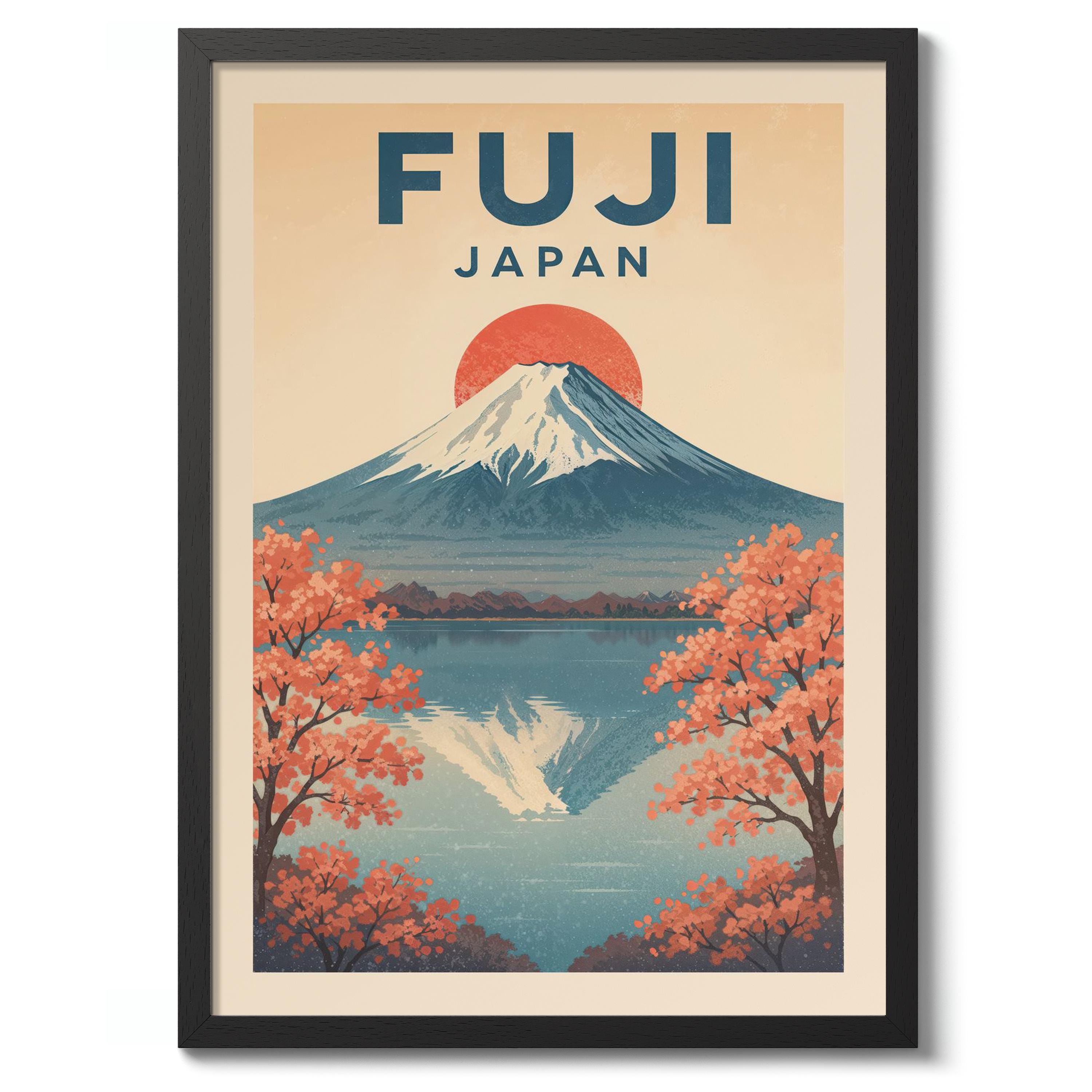 Fuji Print, Mount Fuji Poster, Japan Travel Wall Art, Minimalist Decor ...