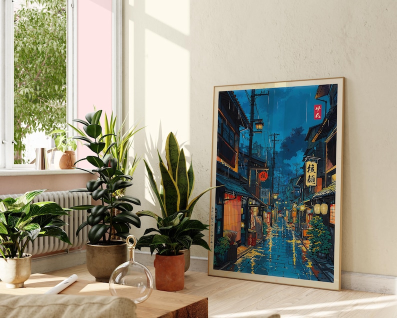 Tokyo Tea House Cartoon Japanese Illustration, Anime Style City Street ...