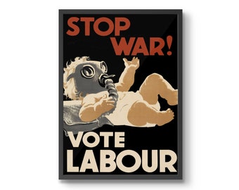 Labour Party Poster - Etsy UK