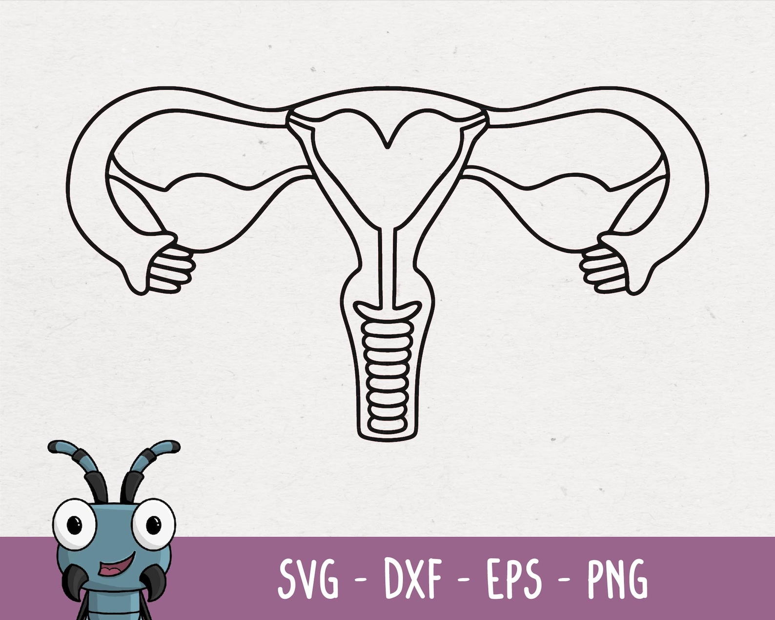 Uterus Svg, Birthing Svg, Uterus Love Clipart, Cuterus Cutting File ...