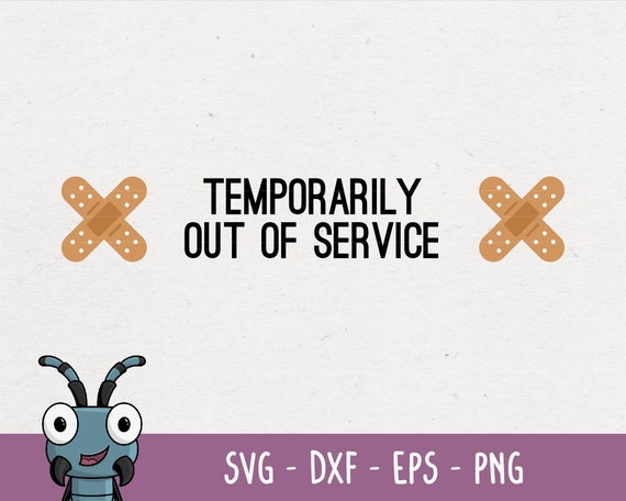 Temporarily Out of Service Svg Funny Breastfeeding Svg | Etsy