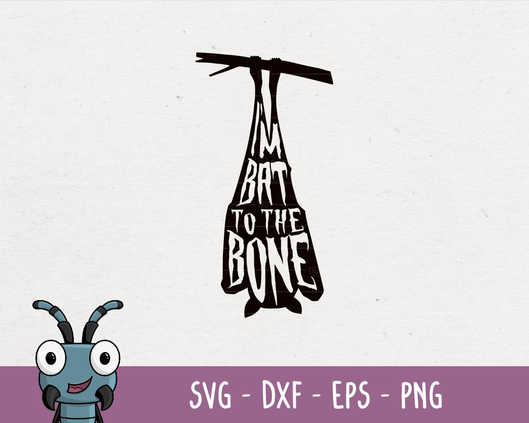 Bat to the Bone Svg Happy Halloween Svg Funny Halloween Pun - Etsy