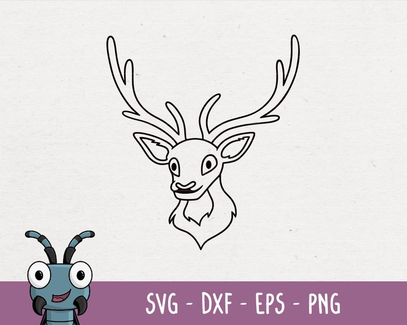 Reno de Navidad SVG Lindo Rudolph SVG Reno de Santa Claus - Etsy México