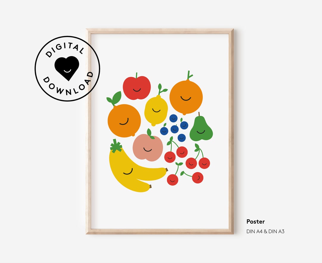 PRINTABLE Kitchen Print | Educational Print | Genderneutral Nursery ...