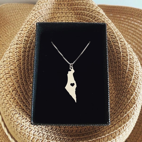 Land of Israel Necklace - Etsy