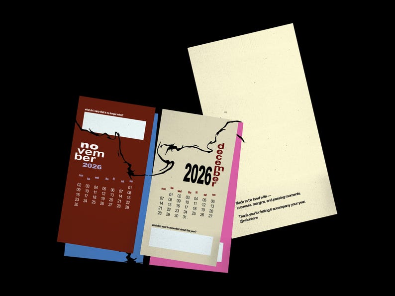 2026 Calendar Digital Download | Reflection & Mindfulness Prompts | New ...