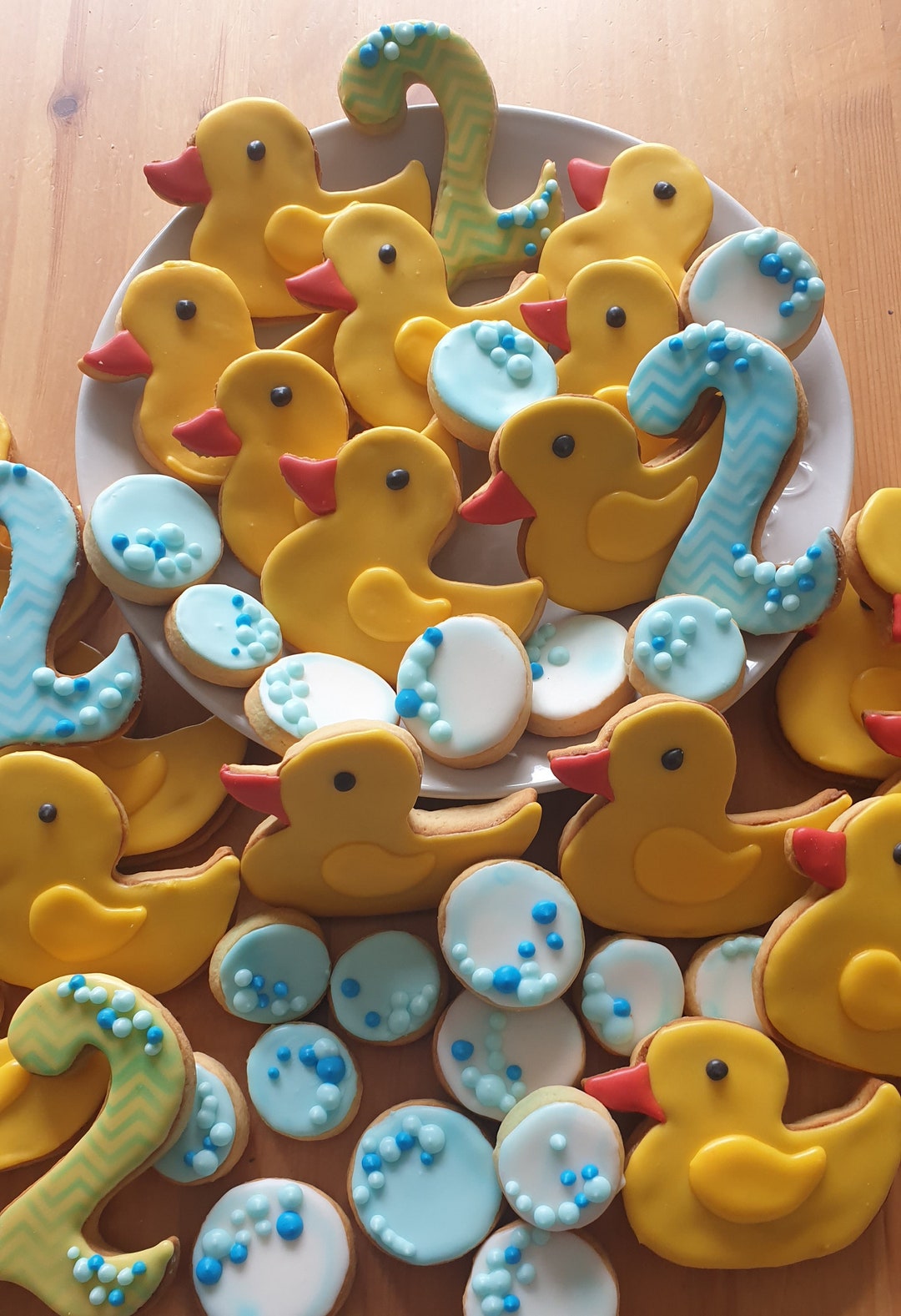 Rubber Duck Cookies, Splish Splash Cookies, Birthday Gift, Party Favour ...