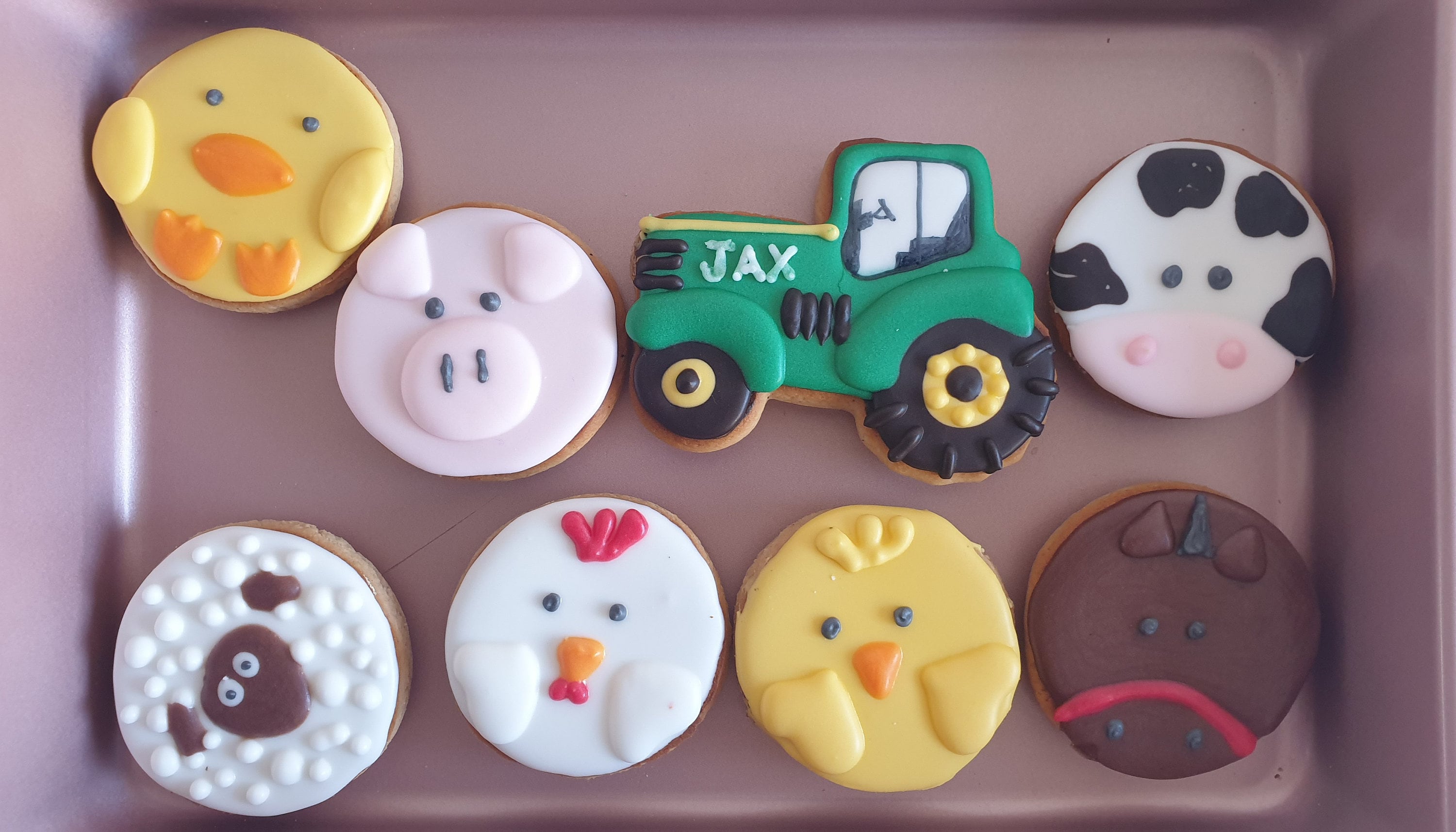 Farm Animals Biscuits Tractor Biscuits Children Party | Etsy UK