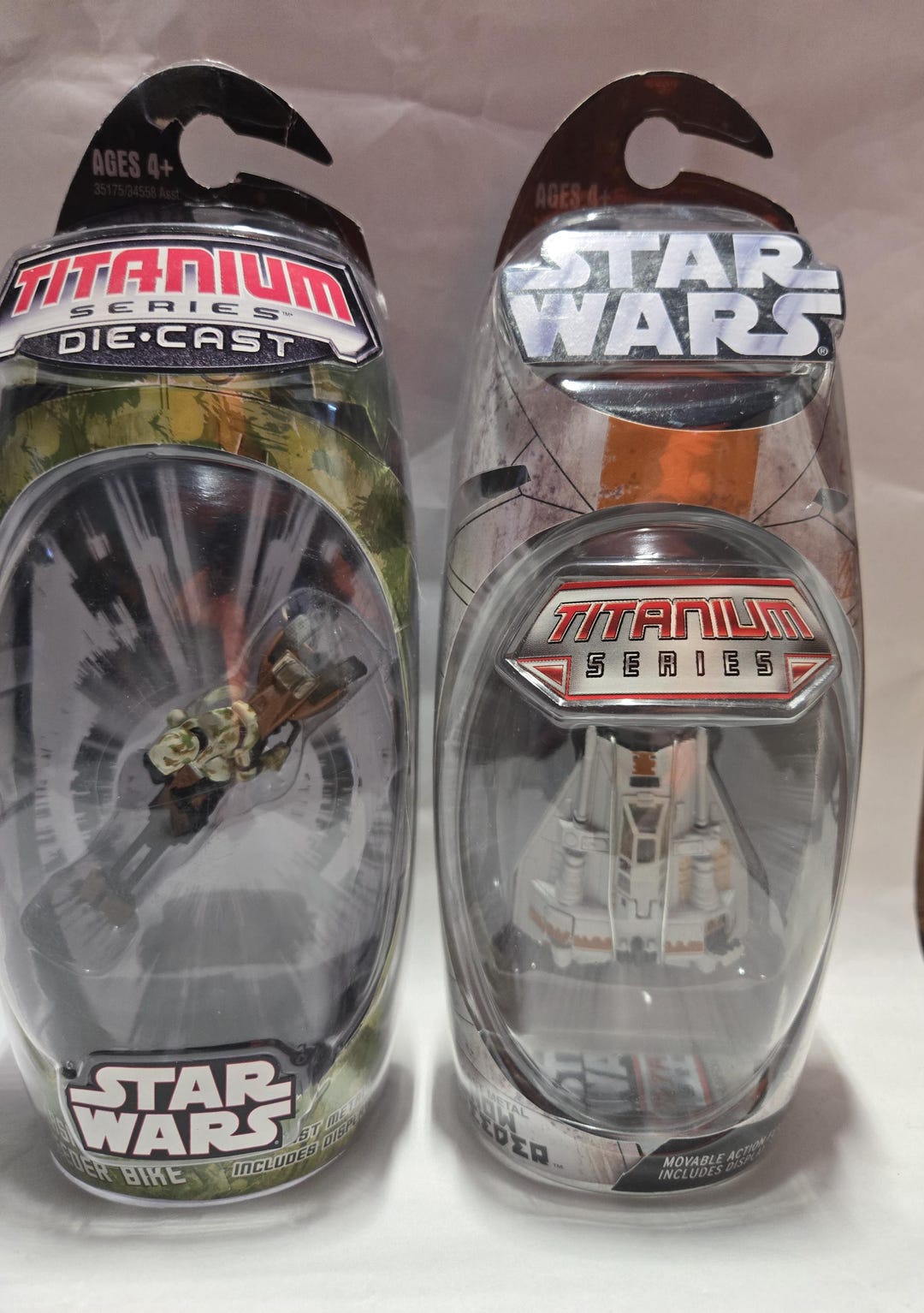 Star Wars Titanium Series Lot of 2. 3", Kashyyyk Speeder Bike '07 and ...