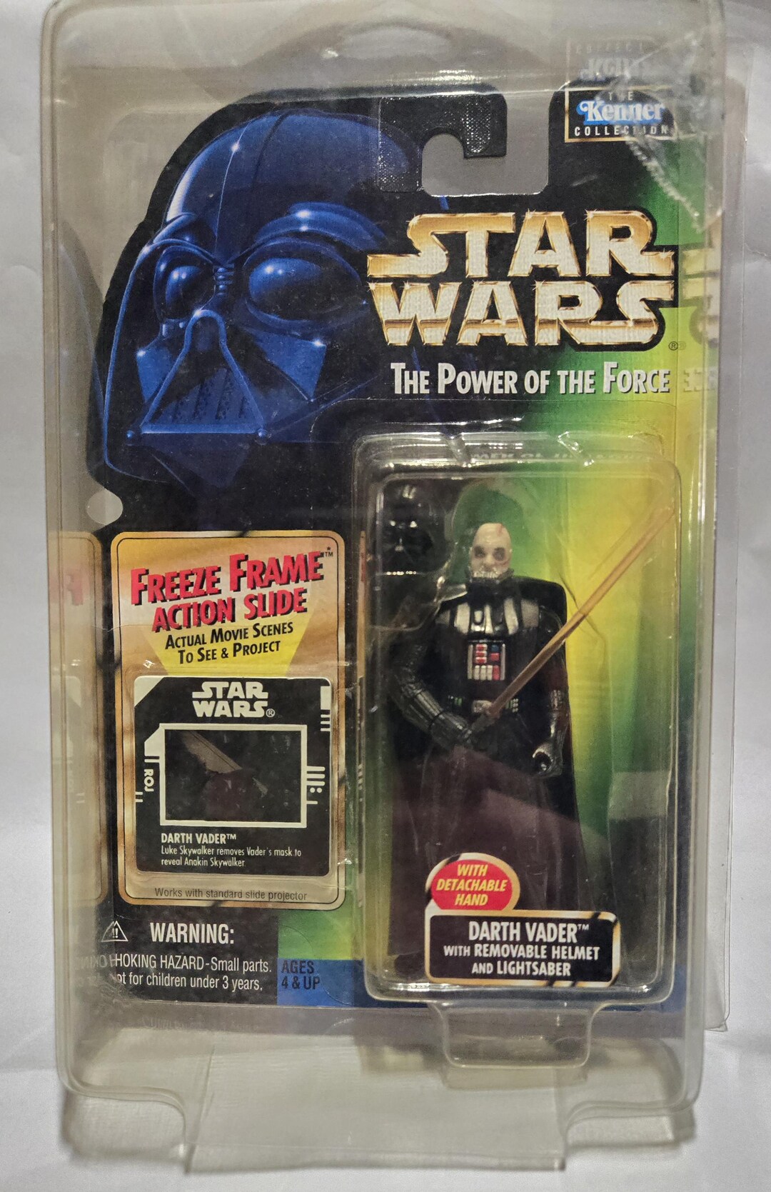 Star Wars POTF, Kenner Collection, Darth Vader W/ Removable Helmet and ...
