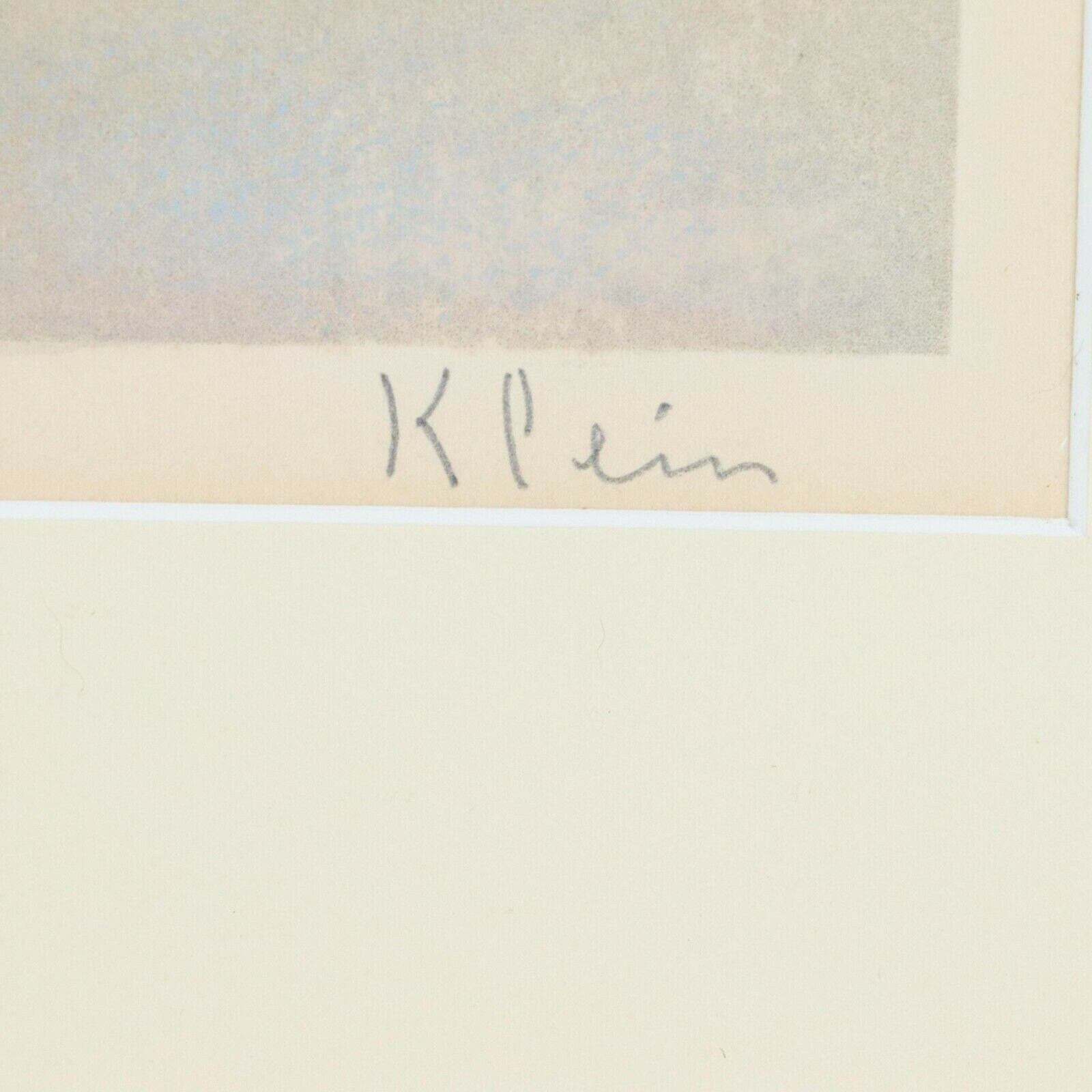 Fred Frits Klein (netherlands 1898 - France 1990) Signed Lithograph the ...