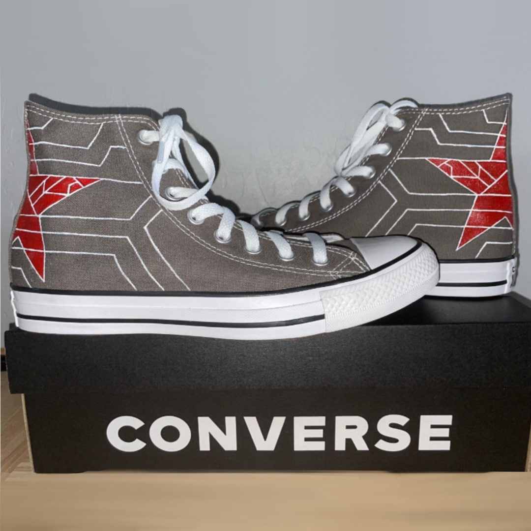 Winter Soldier / Bucky Barnes Custom Converse - Etsy