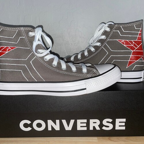 Winter Soldier / Bucky Barnes Custom Converse - Etsy