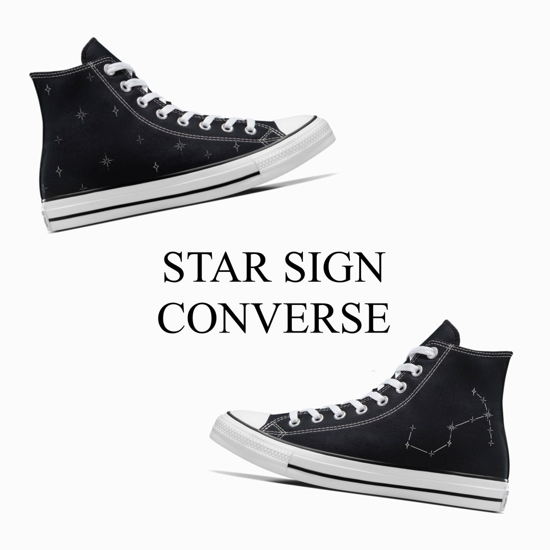 Star Sign Custom Hand-painted Converse - Etsy
