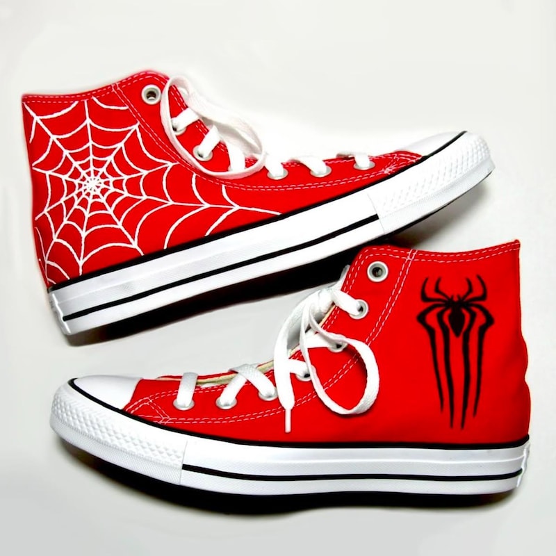 Spiderman Shoes - Etsy
