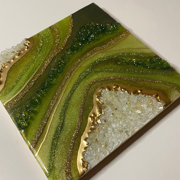 Green Geode - Etsy