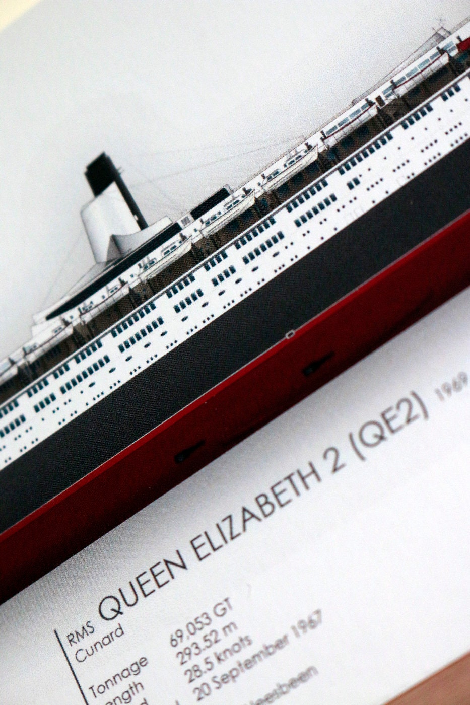RMS Queen Elizabeth 2 (QE2) | 21x10 Cm | Limited Edition 100 Prints - Etsy