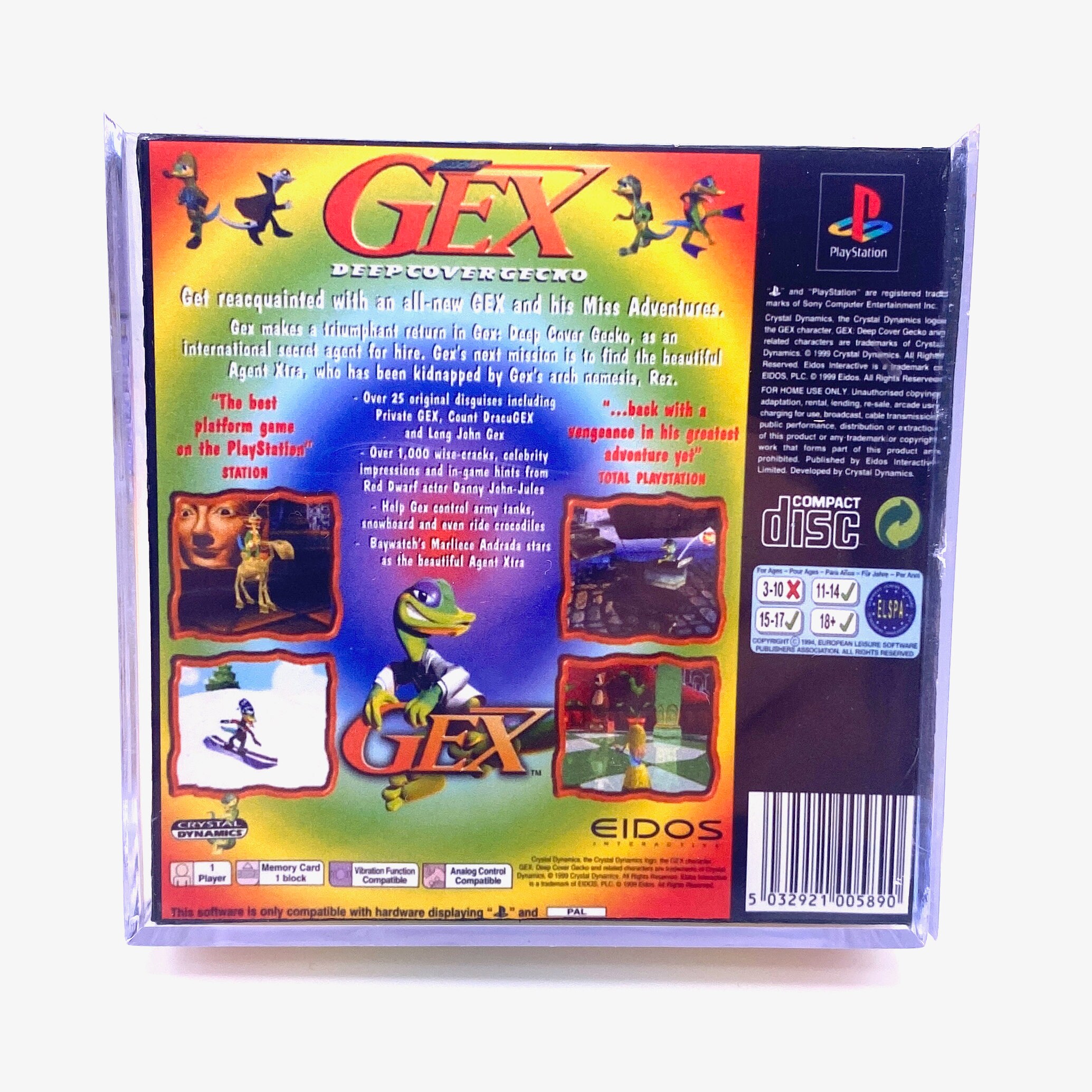 Gex: Deep Cover Gecko PS1 3D Diorama Cube - Etsy Ireland