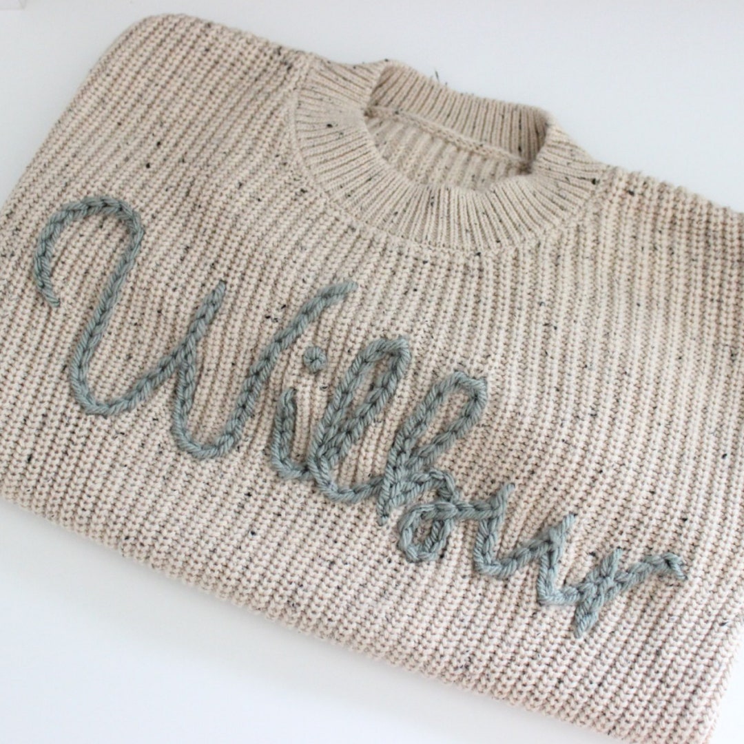 Personalised Knitted Jumper Baby Jumpers Name Jumper - Etsy