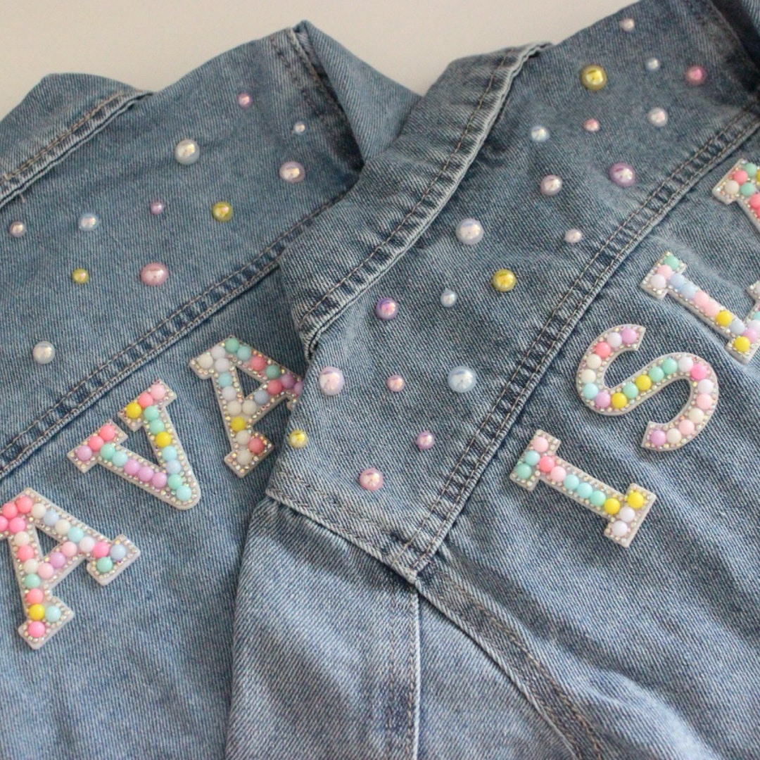 Personalised Hand Embroidered Denim Jacket Childrens Denim - Etsy