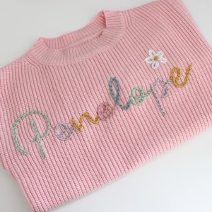 Personalised Knitted Jumper Baby Jumpers Name Jumper Keepsake Jumper ...