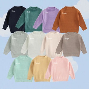 Personalised Knitted Jumper Baby Jumpers Name Jumper Keepsake Jumper ...