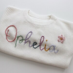 Personalised Knitted Jumper Baby Jumpers Name Jumper Keepsake Jumper ...