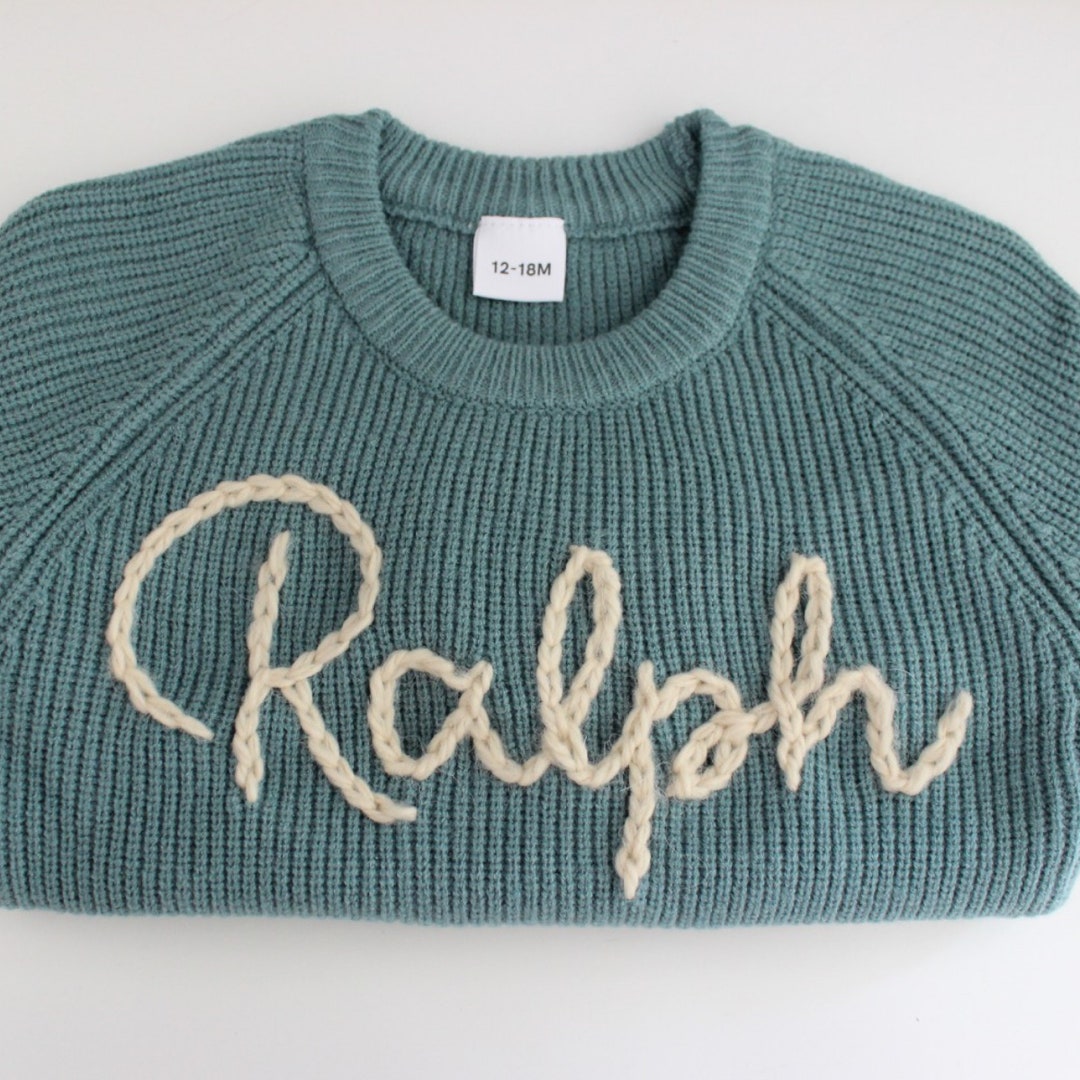 Personalised Knitted Jumper Baby Jumpers Name Jumper Keepsake Jumper ...