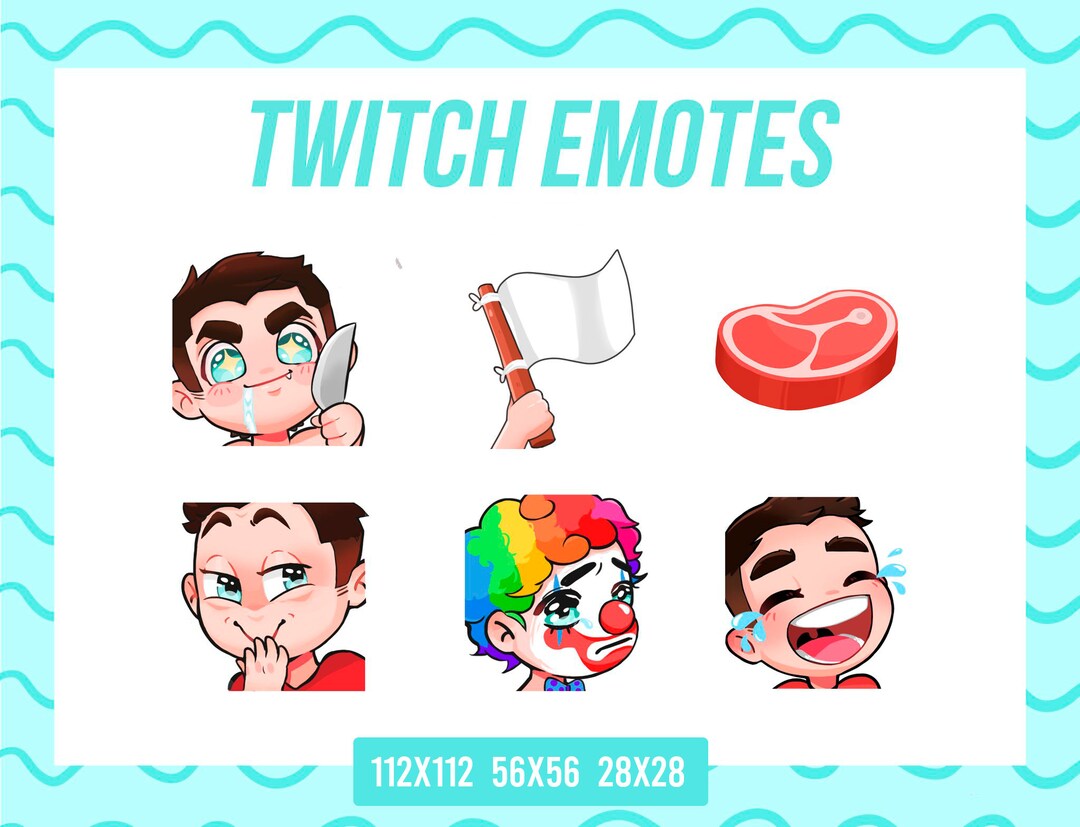 Zucken Discord-Emotes-Paket 6 Süße Chibi-Emotes mit - Etsy Österreich