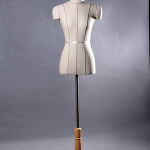 USAKHV Female Dress Form Mannequin Body Model Stand With Base Beige ...