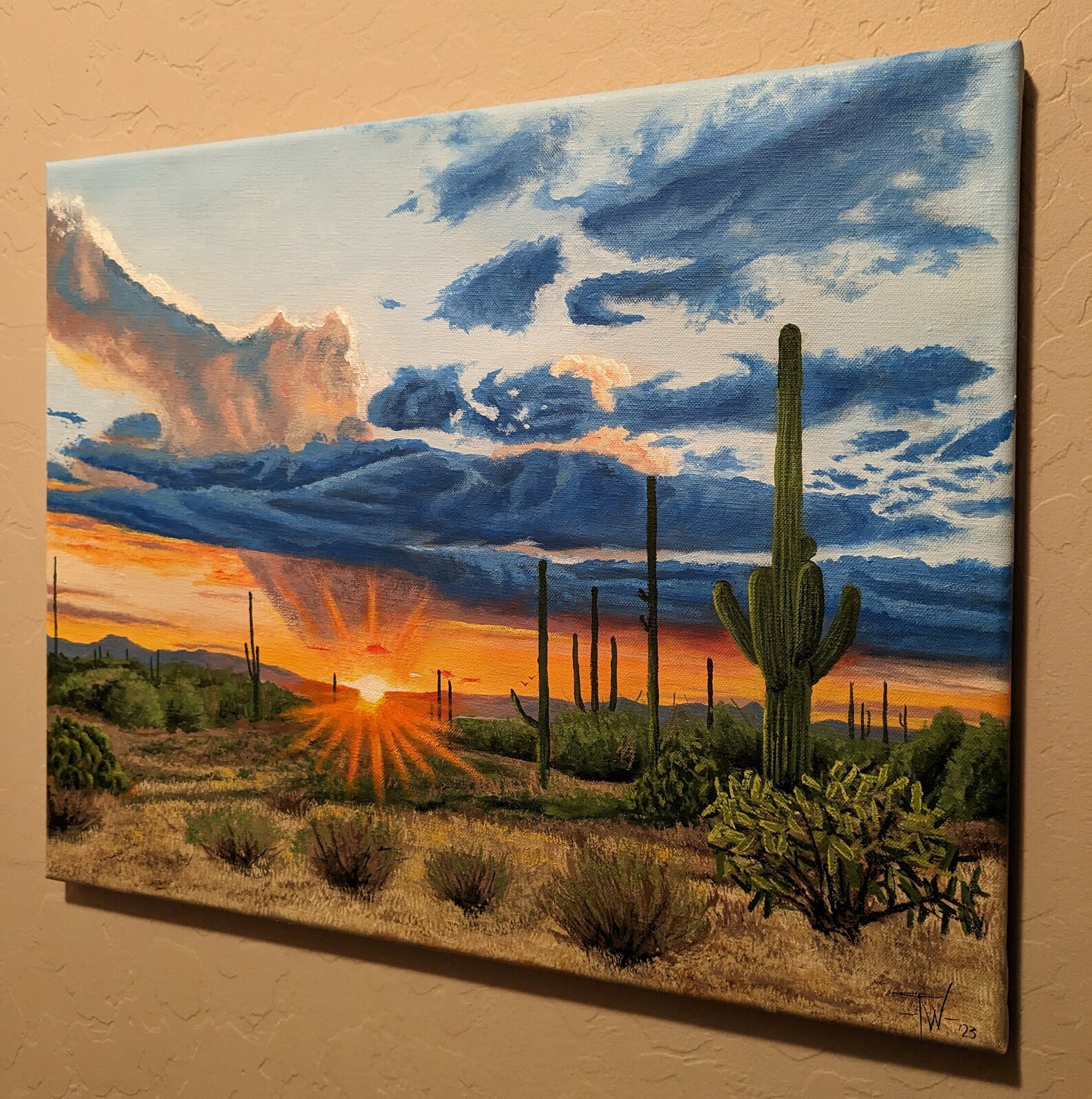 Acrylic Painting arizona Sunset - Etsy