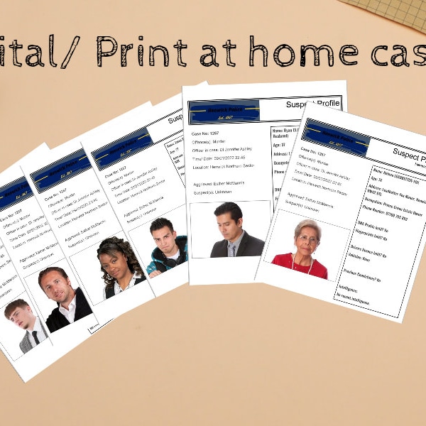 Unsolved Case Files Printable - Etsy