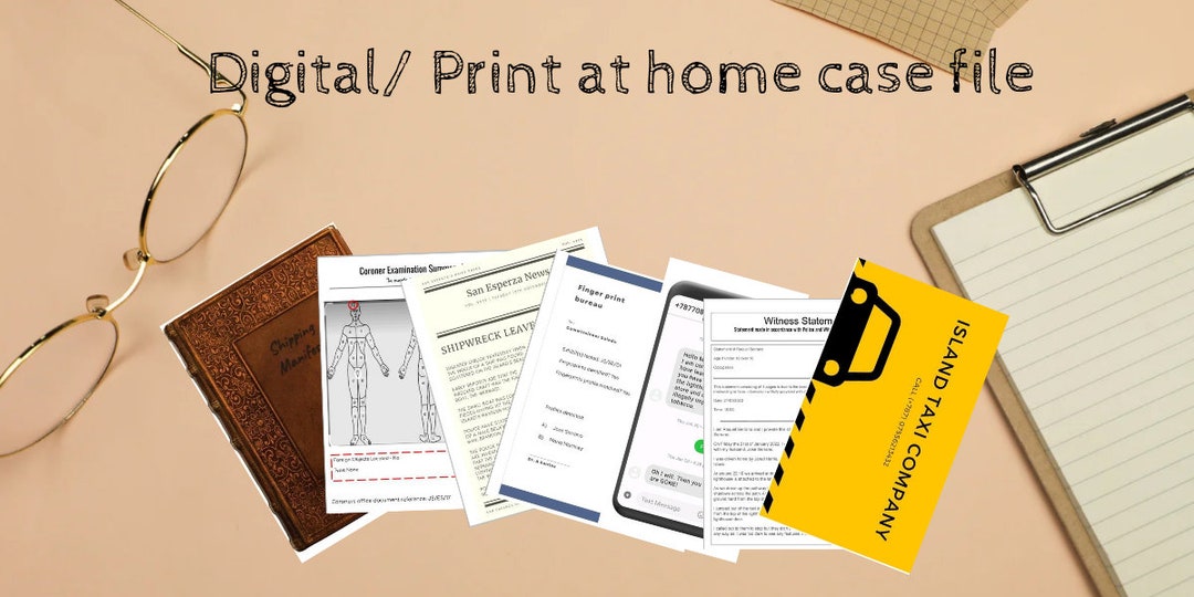 Printable Instant Download Case File to Solve Can You Identify the ...