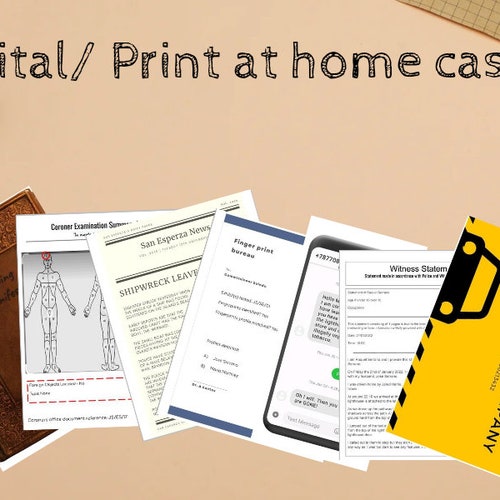 Printable Instant Download Case File to Solve Can You - Etsy