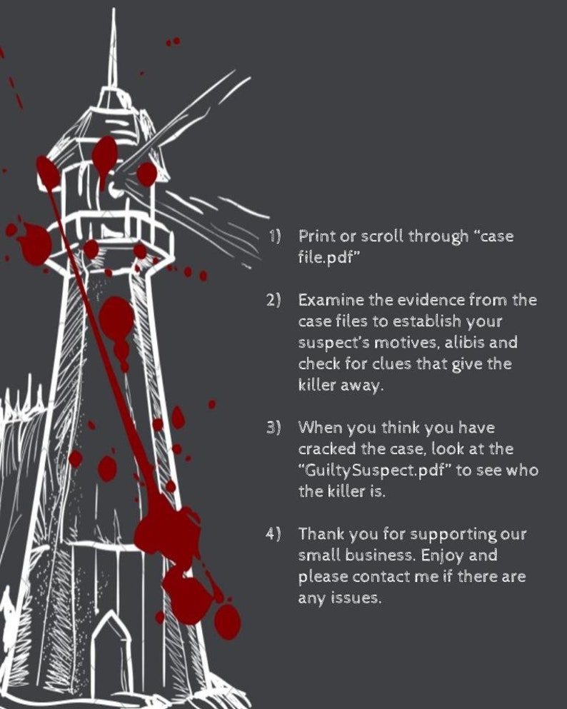 Printable Instant Download Case File to Solve Can You - Etsy