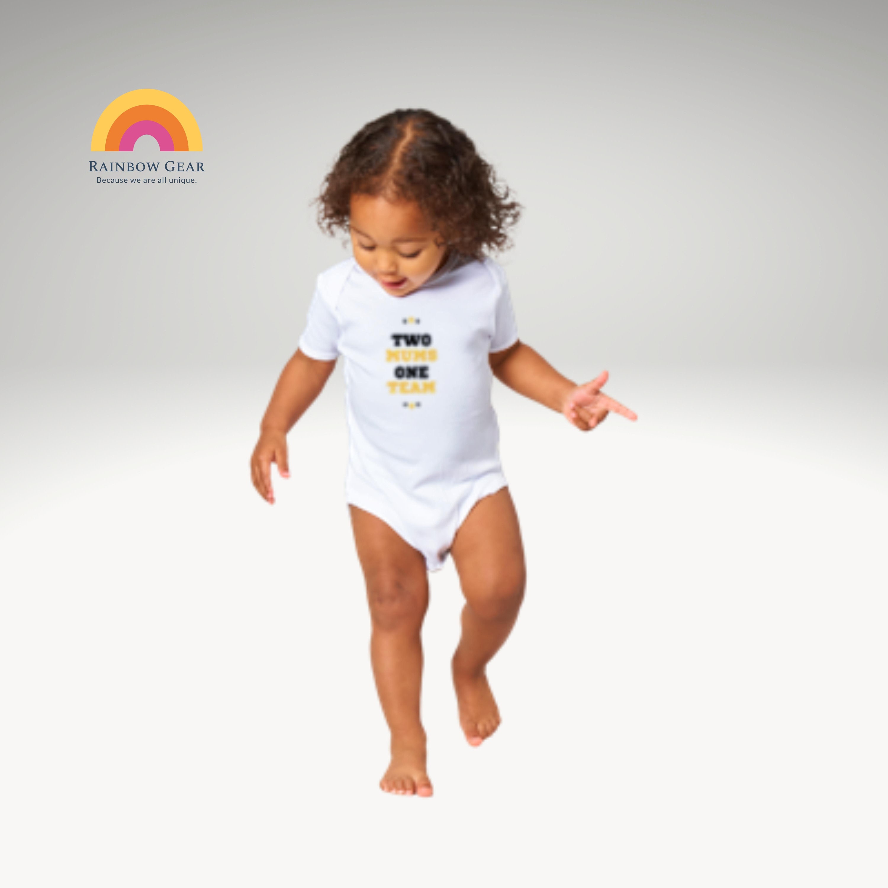 Baby Onesie Two Mummies One Team Two Daddies One Team Gift - Etsy