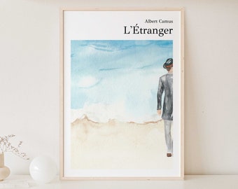 The Stranger Book Cover Poster - Etsy