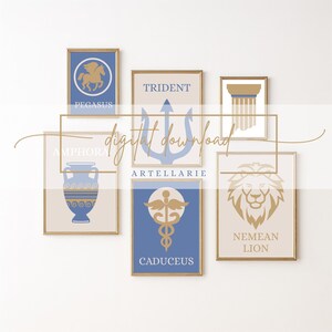 SET OF 20 Ancient Greek Mythology Gallery Wall Art Prints Poster ...