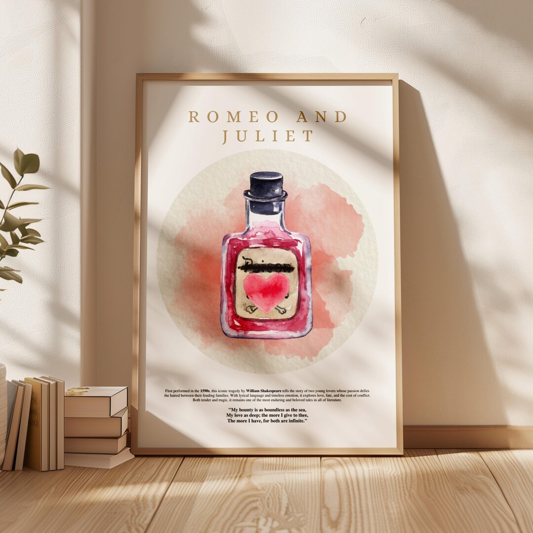 Romeo and Juliet by William Shakespeare – Tragic Romance Book Poster ...