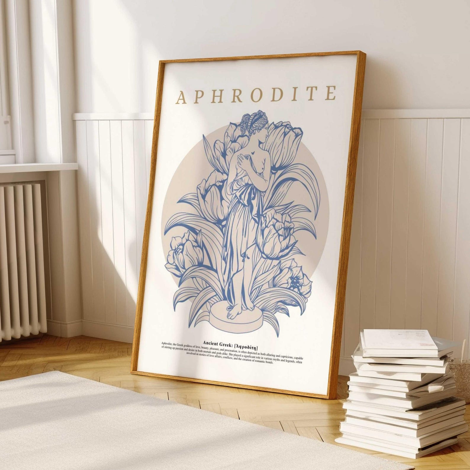 Aphrodite Poster – Greek Goddess Art Print – Mythology Wall Decor ...