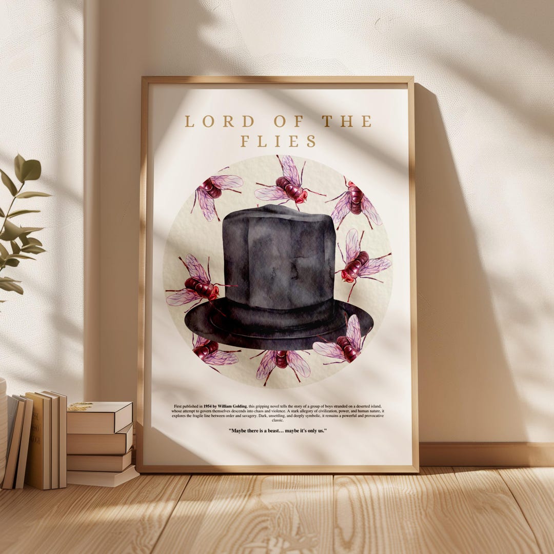 Lord of the Flies by William Golding – Classic Novel Poster Print ...