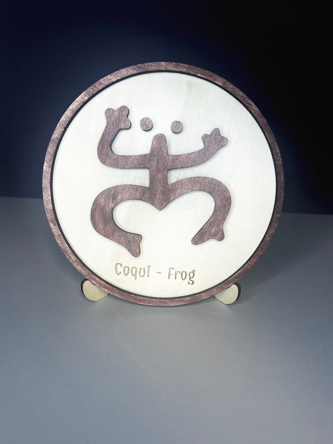 Coqui Taino Frog Wooden Plaque - Etsy