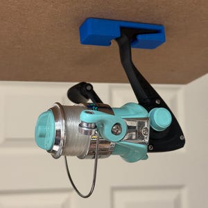 Fishing Reel Holder, Wall Mount , Spinning Medium or Small Reel Fit for ...