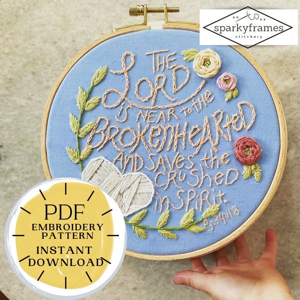 Embroidery Bible Verse - Etsy