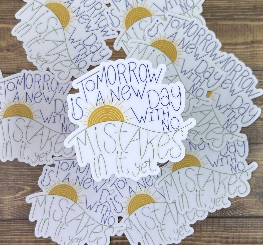Vinyl STICKER | Anne Shirley Quote | Tomorrow is a New Day With No ...